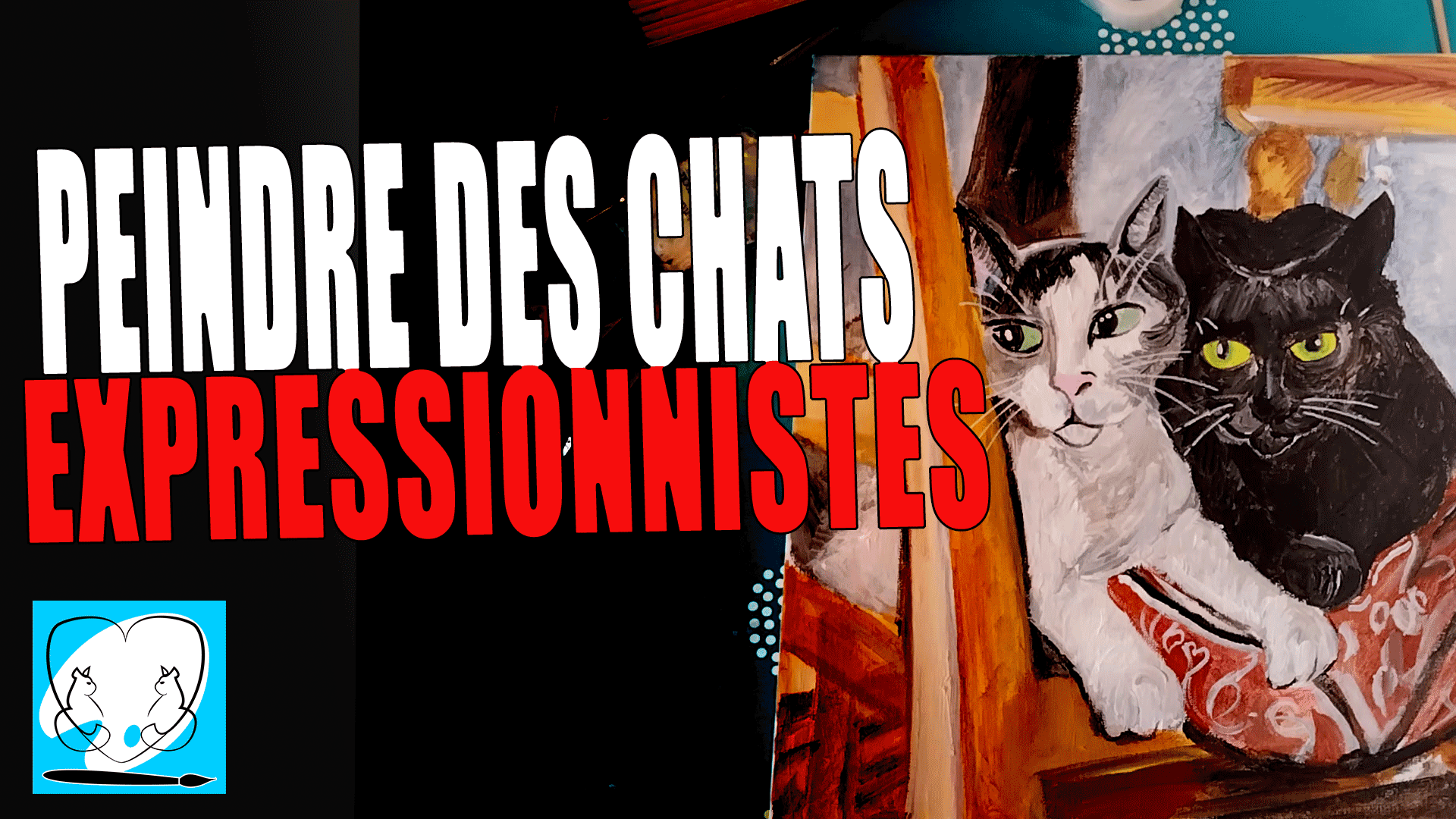 peindre des chats dans le style expressionniste - Chatinspire